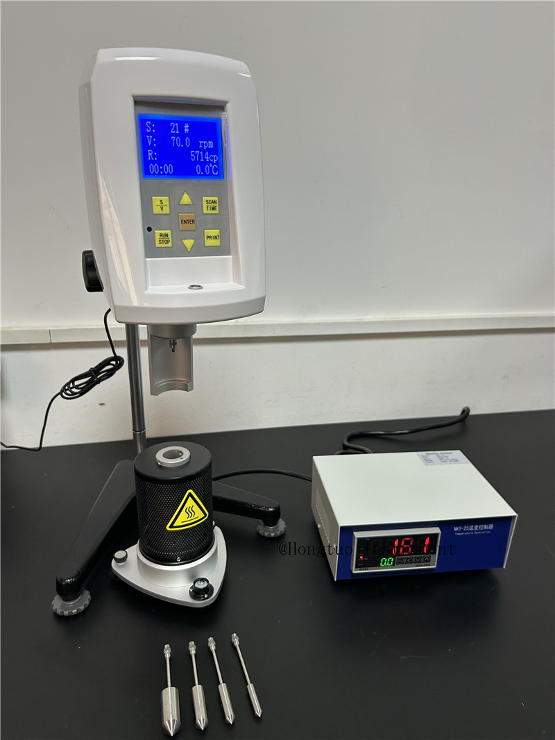 High Temperature Digital Rotational Viscometer LCD Display for ...